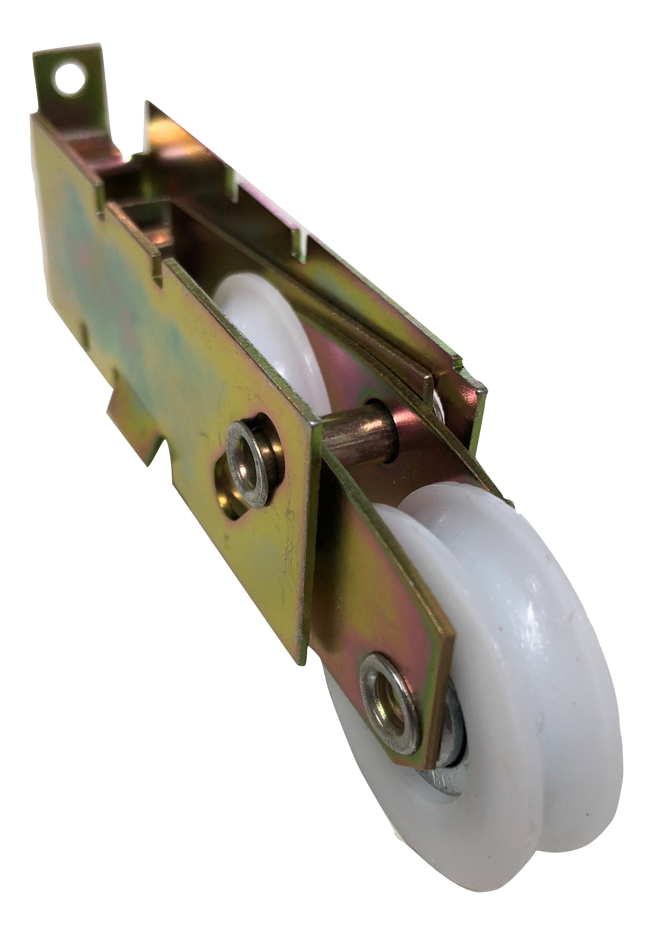 Verstelbaar (nylon) tandem loopwiel, wieldiameter 32 mm | Aluparts.nl